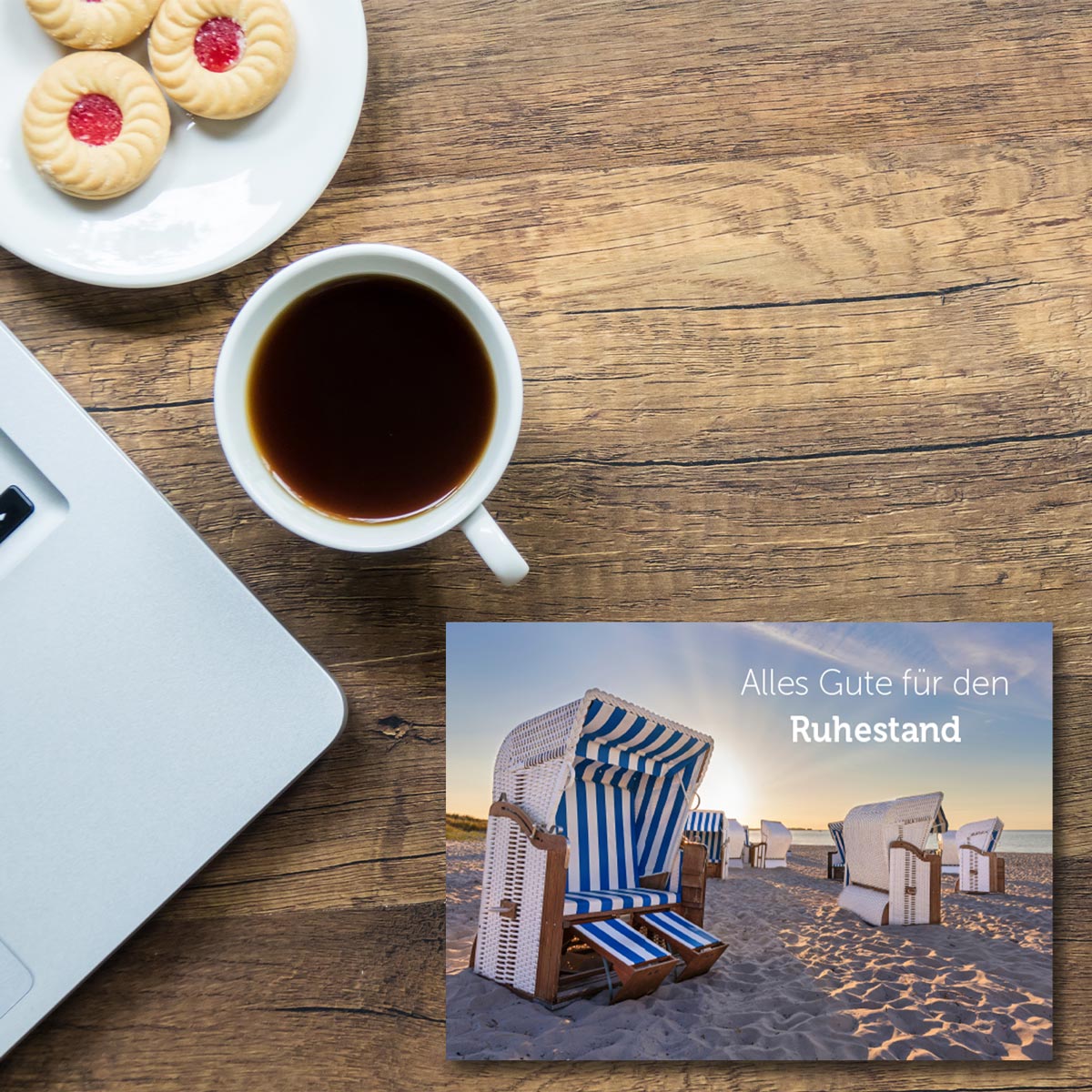 1 Abschiedskarte 12x18cm Ruhestand +1 Kuvert Abschied Kollege Kollegin ...