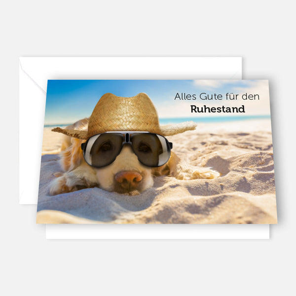 1 lustige Abschiedskarte Ruhestand +1 Kuvert Abschied Kollege Kollegin ...